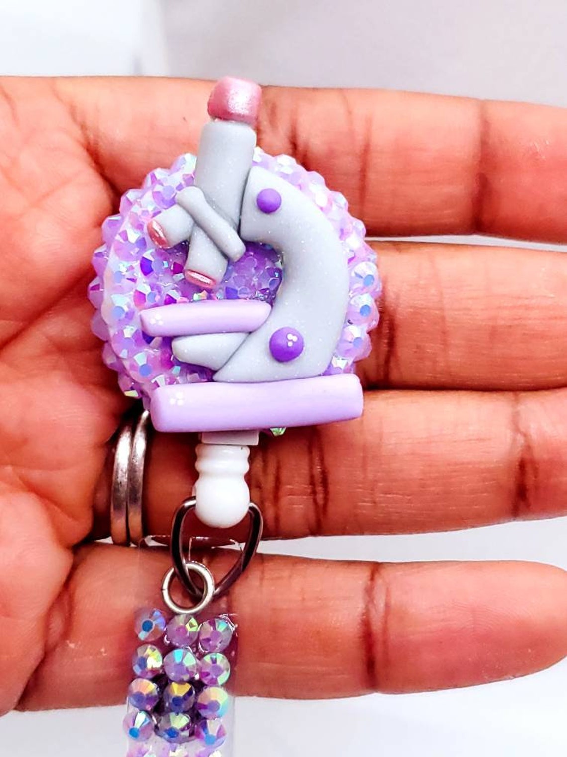 Microscope Badge Reel: Lab Technician Retractable Badge - Etsy