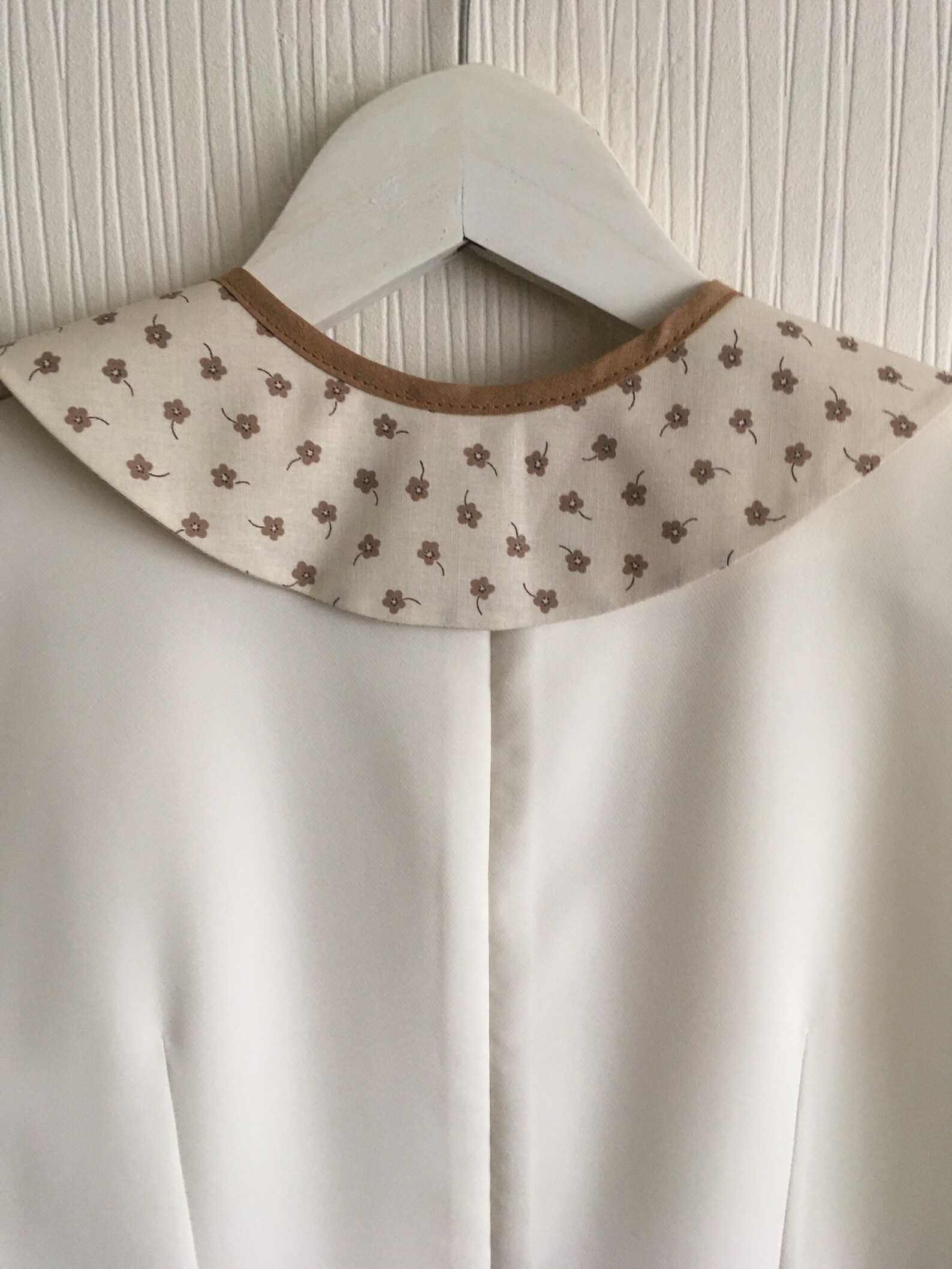 Detachable Peter Pan Collar, Linen Collar, Flower Collar, Round Flower ...