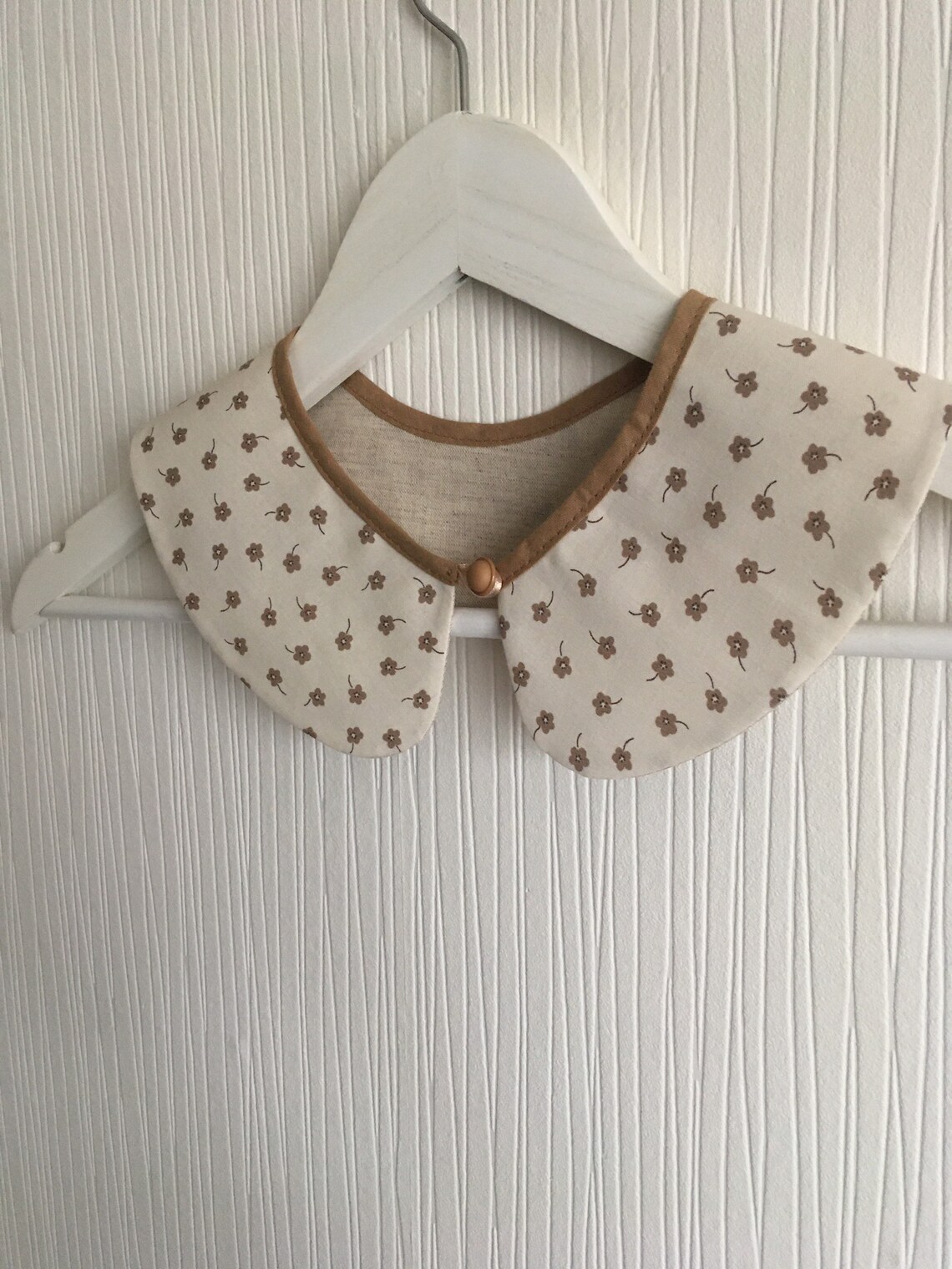 Detachable Peter Pan collar linen collar flower collar | Etsy