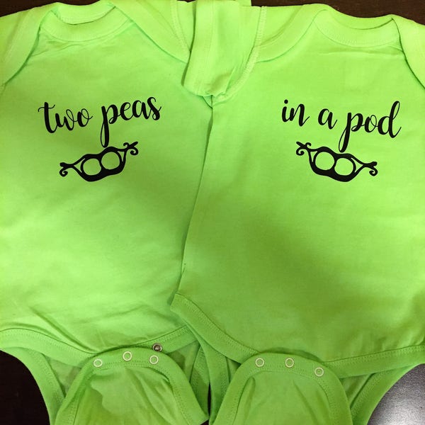 Two Peas in a Pod - Etsy