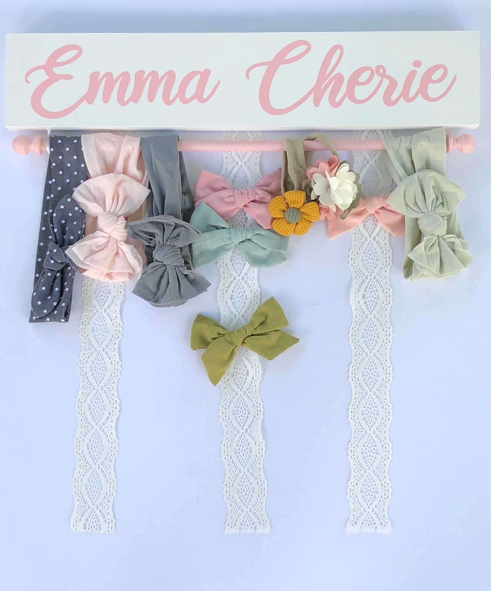 Custom Headband & Bow Hanger Personalized Headband Holder - Etsy