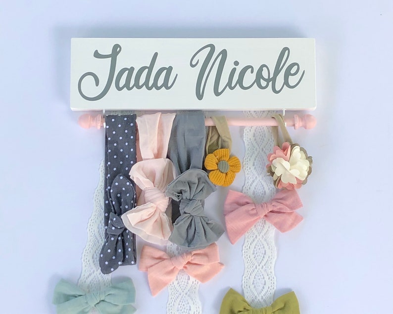 Custom Headband & Bow Hanger Personalized Headband Holder - Etsy