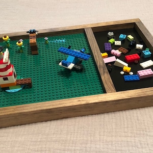 Personalized Building Blocks Tray With Side Compartment and Dry Erase ...