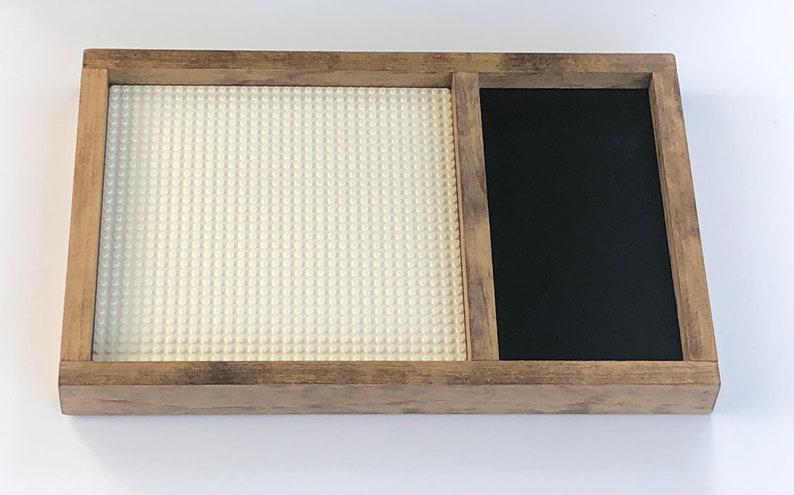 Personalized Building Blocks Tray With Side Compartment and Dry Erase ...