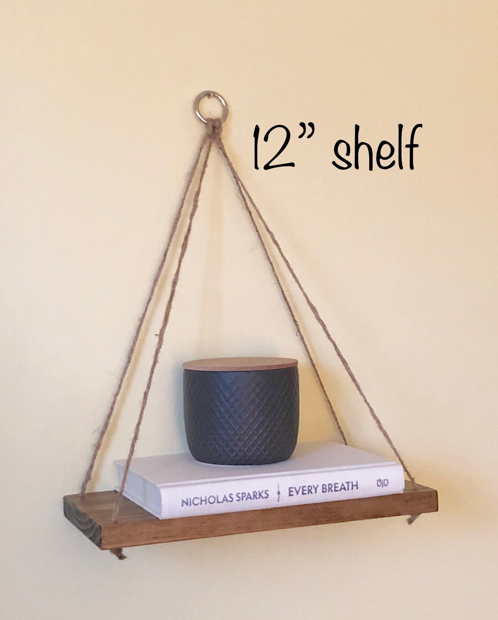 Hanging Shelf Set of 2 Swing Shelf Floating Shelf Wooden - Etsy
