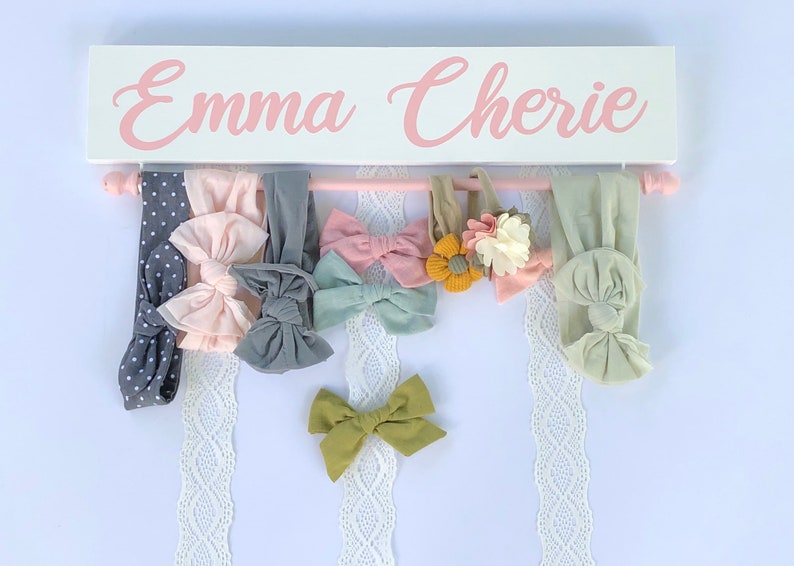 Custom Headband & Bow Hanger Personalized Headband Holder - Etsy