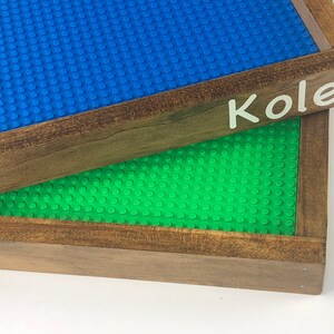Personalized Building Blocks Tray With Side Compartment and Dry Erase ...
