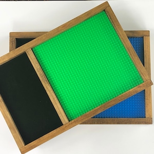 Personalized Building Blocks Tray With Side Compartment and Dry Erase ...