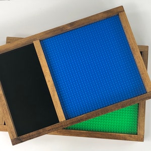 Personalized Building Blocks Tray With Side Compartment and Dry Erase ...