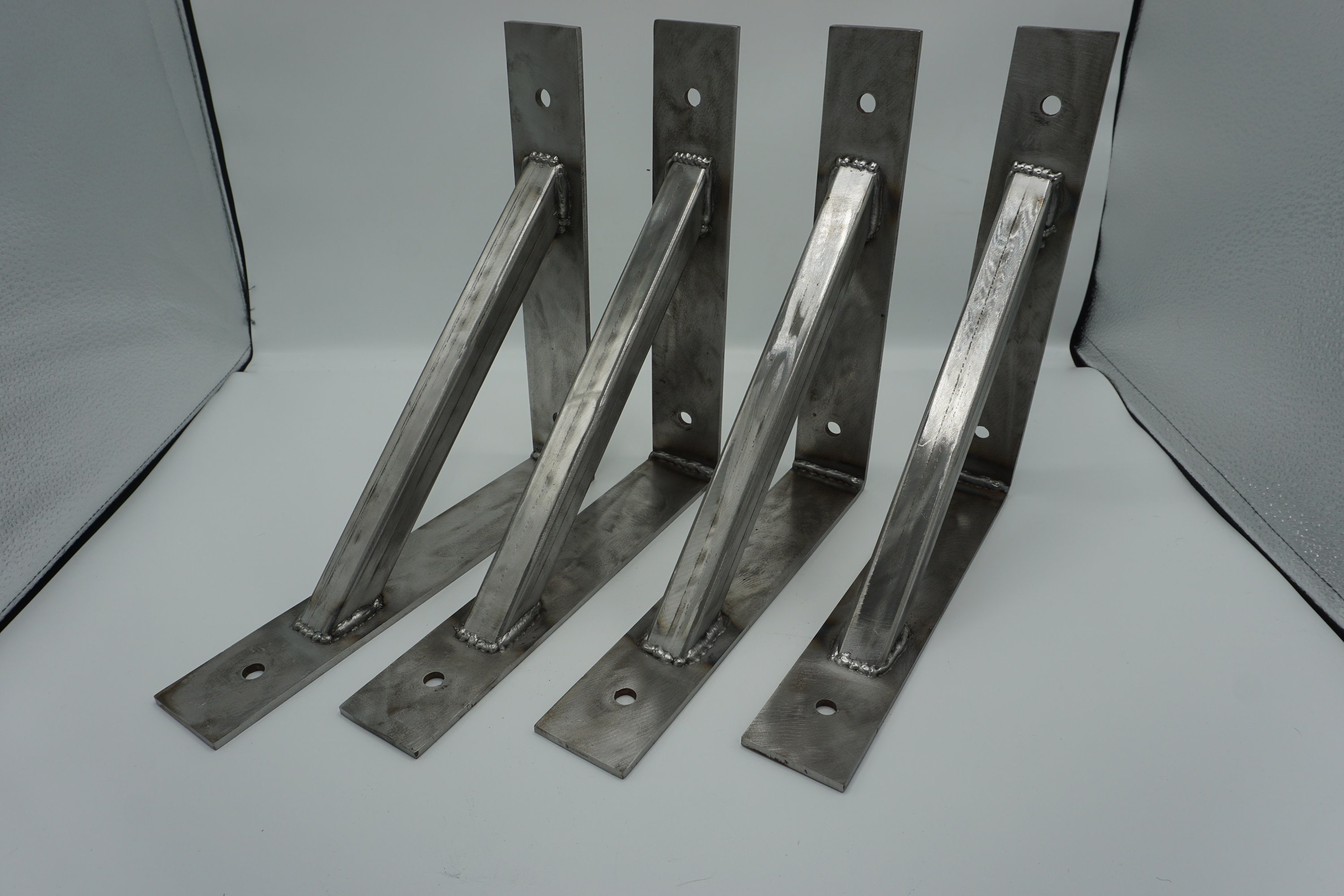 Bracket L Shaped With 45 Degree Brace - Etsy