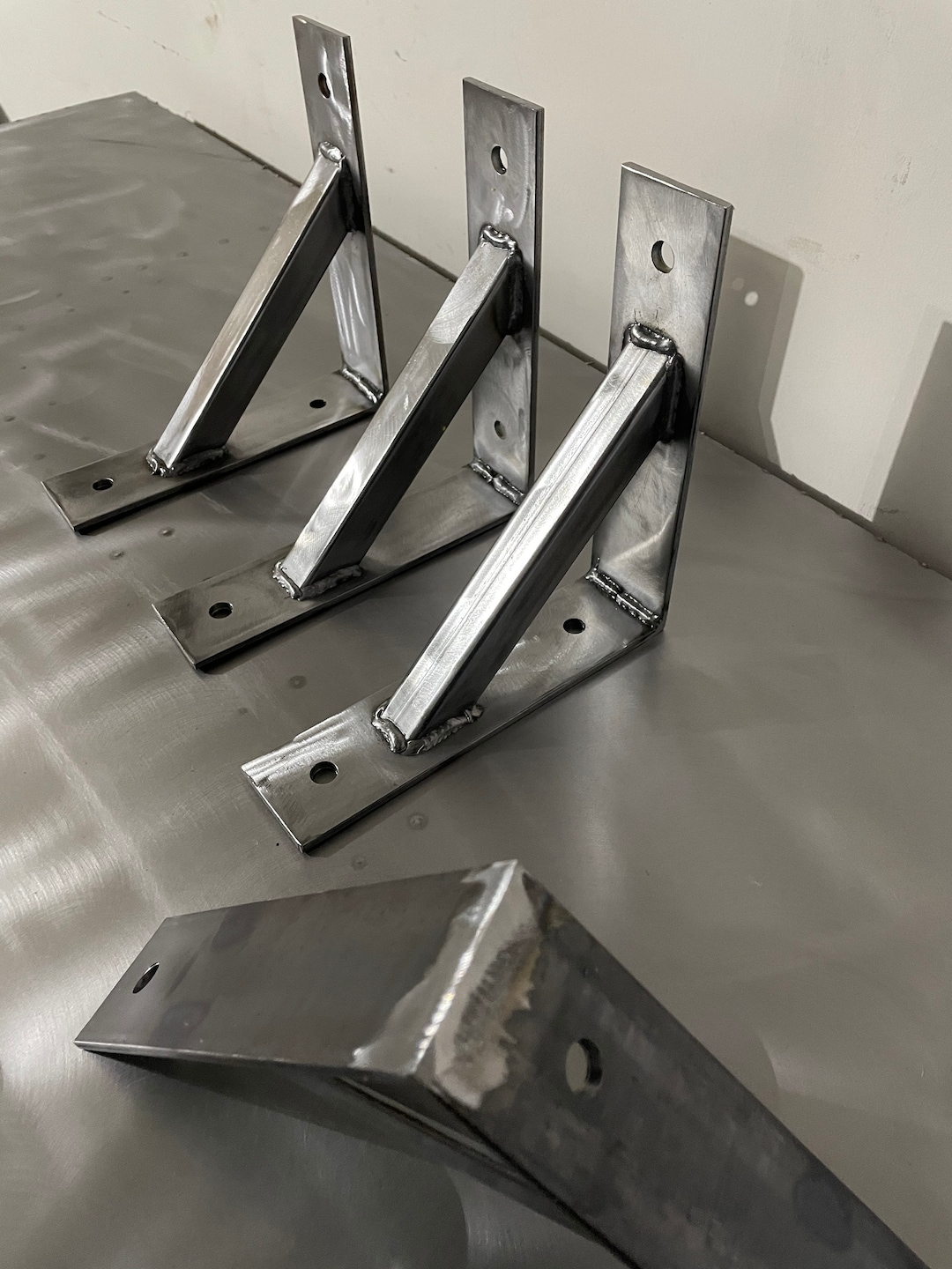 Bracket L Shaped With 45 Degree Brace QTY of 2 - Etsy