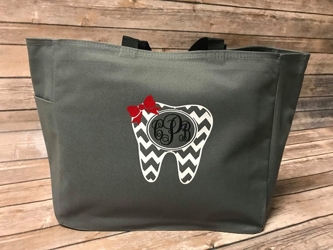 Chevron Tooth, Dental Tote Bag, Dental Bag, Dental Assistant, Dental ...
