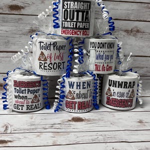 Emergency Toilet Paper Gag Gift: Funny Last Roll Cardstock Design - Etsy