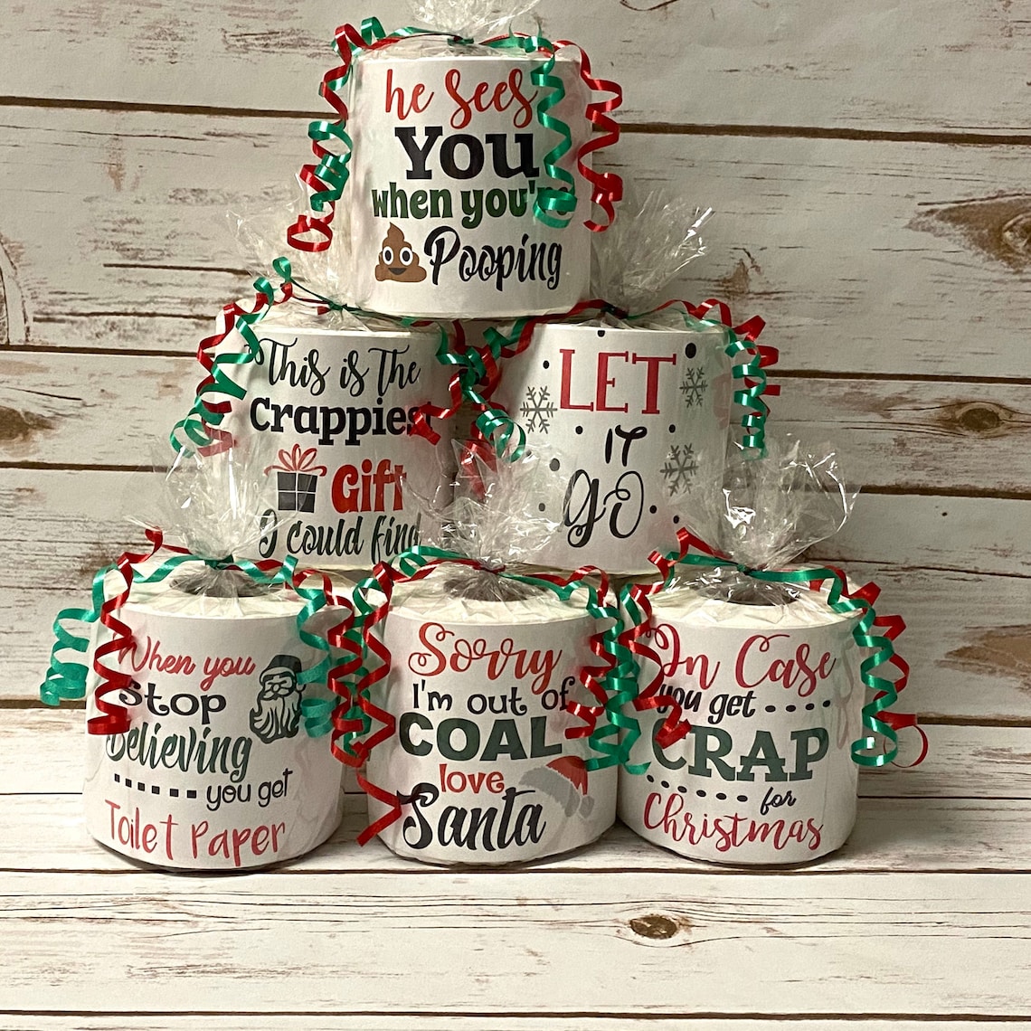 Christmas Toilet Paper Gag Gift Funny Gag Gift Adult | Etsy