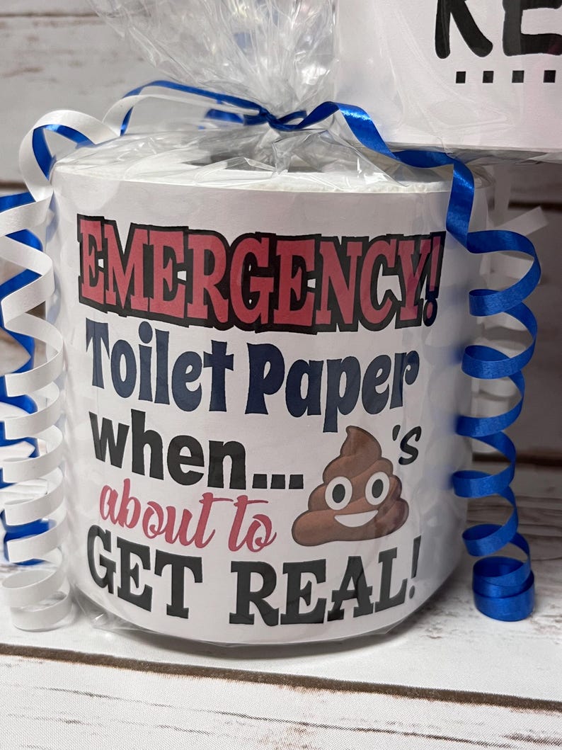 Emergency Toilet Paper Gag Gift: Funny Last Roll Cardstock Design - Etsy