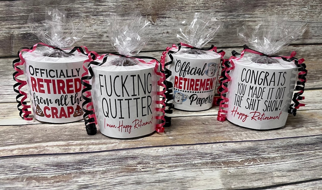 Retirement Gift, Toilet Paper Gag Gift, Retirement Ideas, Unique Gift ...