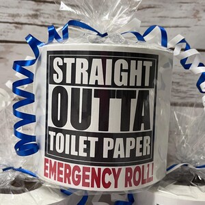 Emergency Toilet Paper Gag Gift: Funny Last Roll Cardstock Design - Etsy