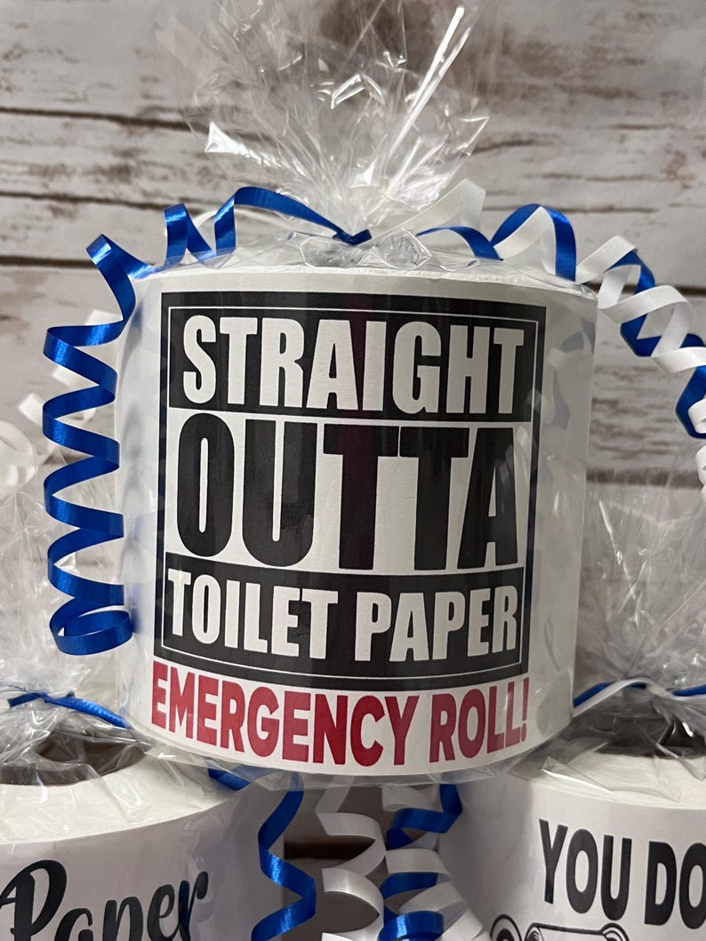 Emergency Toilet Paper Gag Gift: Funny Last Roll Cardstock Design - Etsy