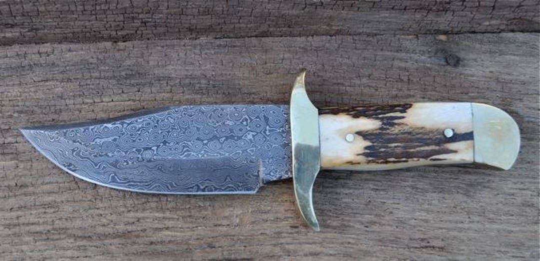 DAMASCUS STEEL 10 Inch Hunting KNIFE - Etsy