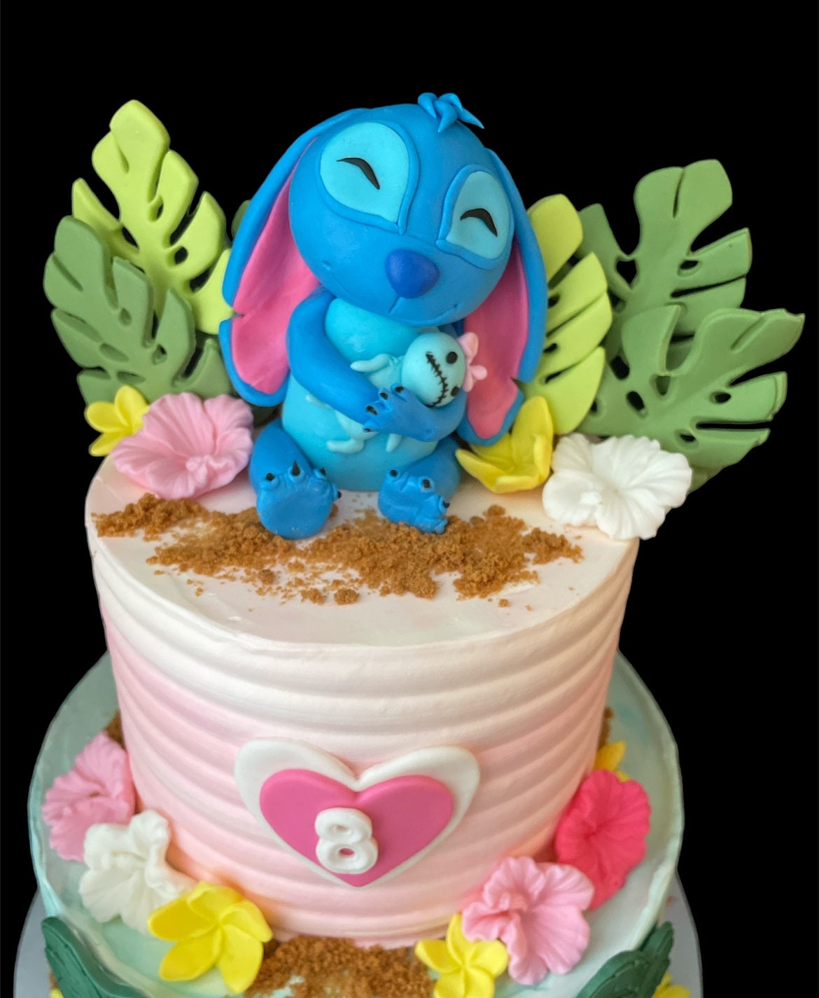 Stitch Edible Fondant Cake Topper - Etsy