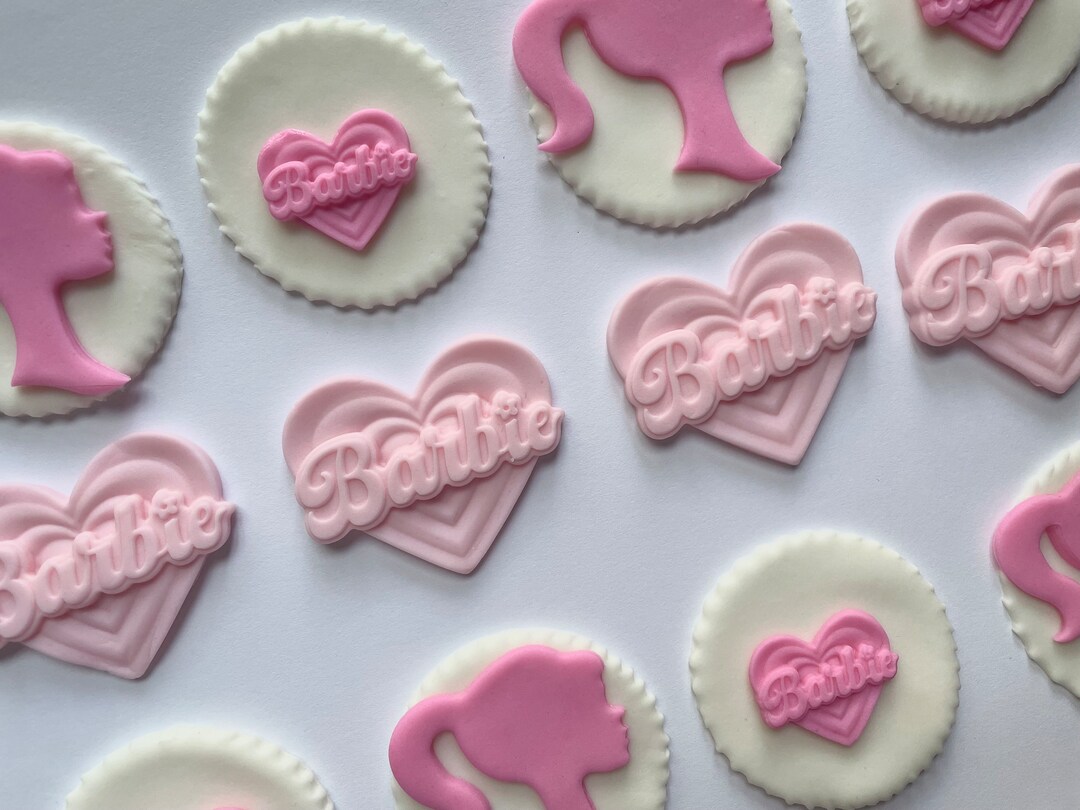Barbie Fondant Toppers Edible Cupcake and Cookie 12pcs - Etsy
