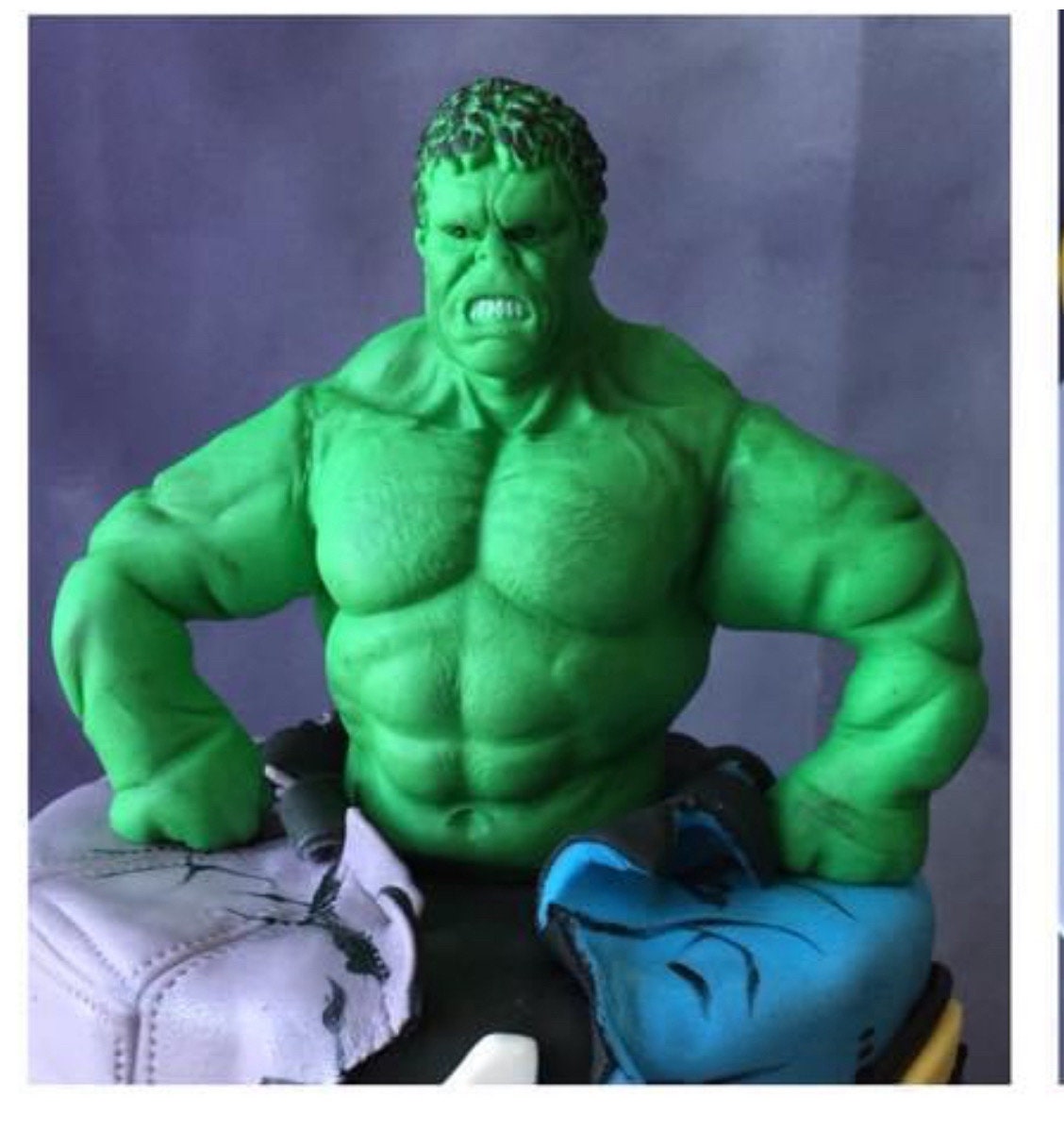 Hulk Edible Fondant Cake Toper Cake Decoration - Etsy
