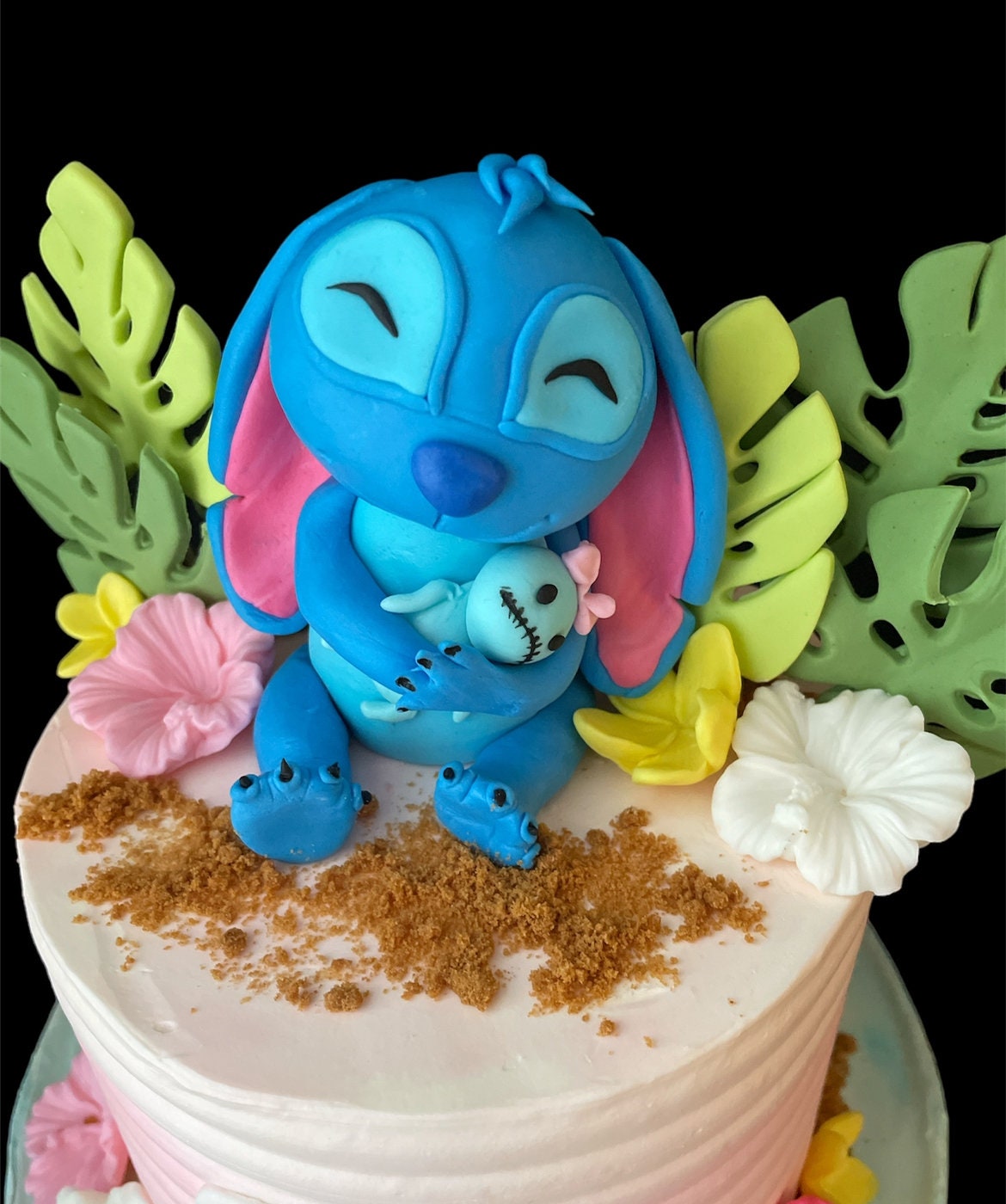 Stitch Edible Fondant Cake Topper - Etsy
