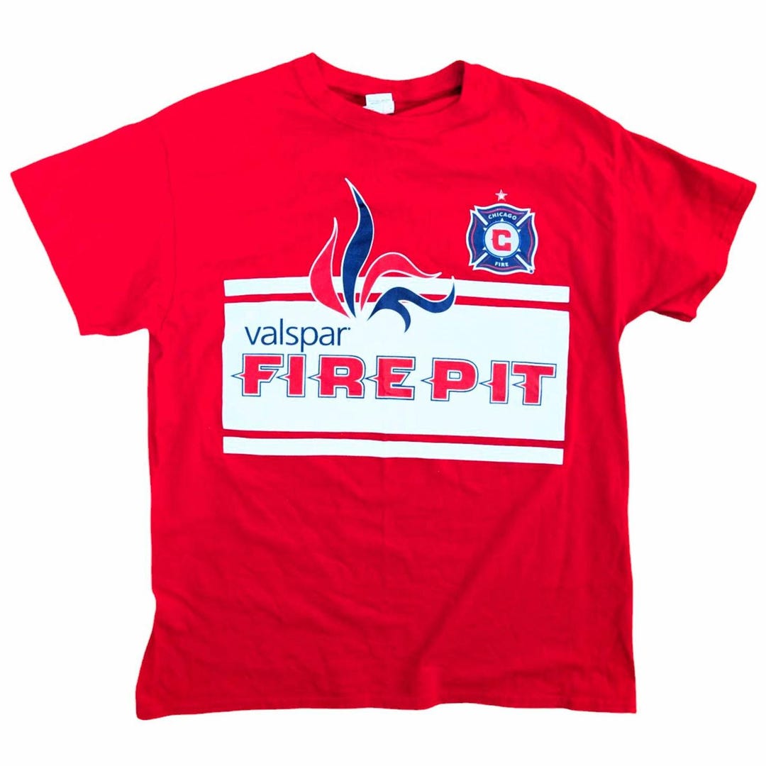 Vintage - Chicago Fire Valspar Firepit Shirt - Etsy