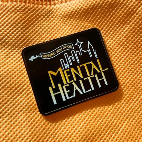 Mental Health Enamel Pin Etsy