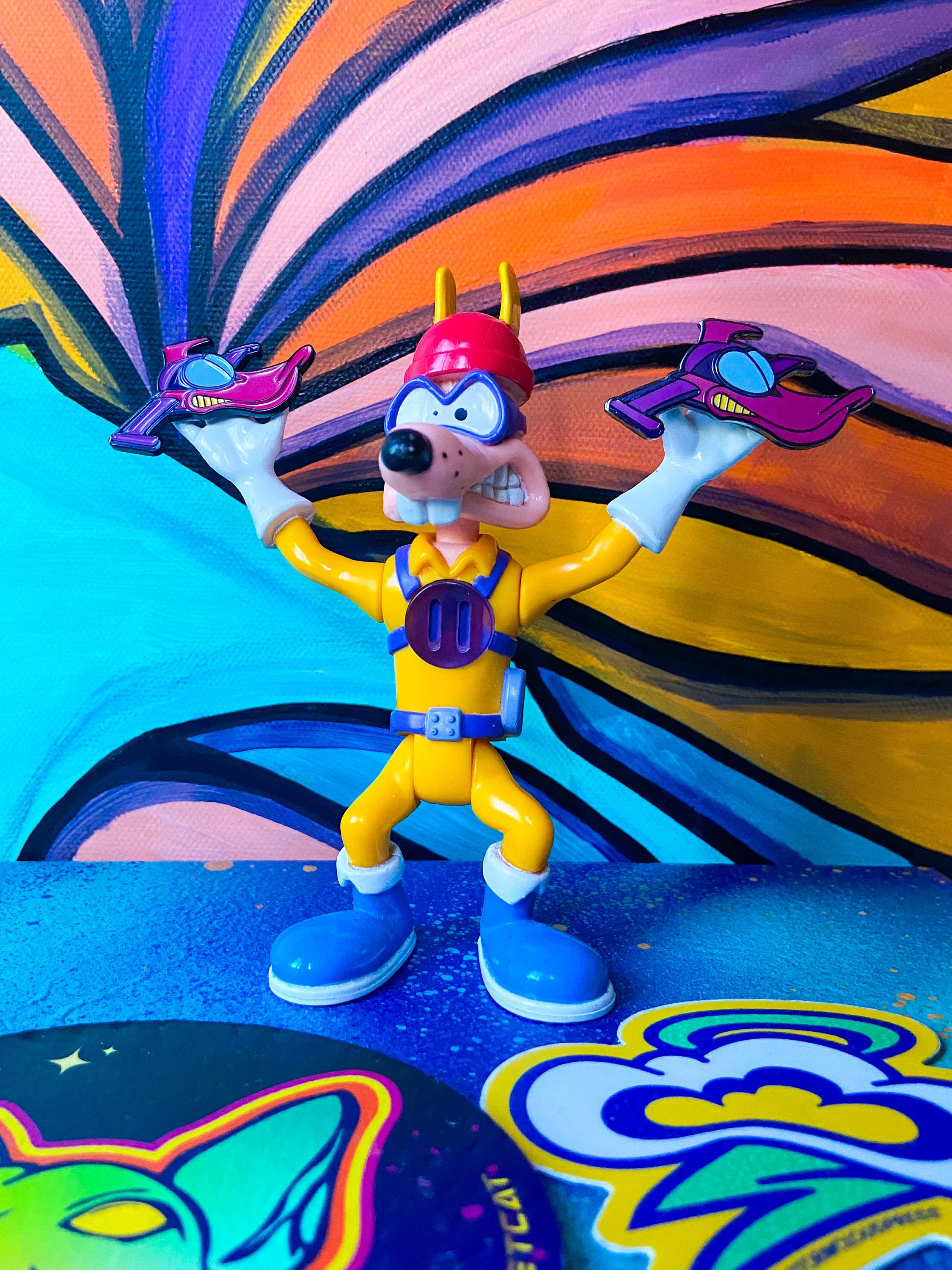 Thunderquack Negaduck Darkwing Duck Darkwarrior Duck Enamel Pin 90s ...