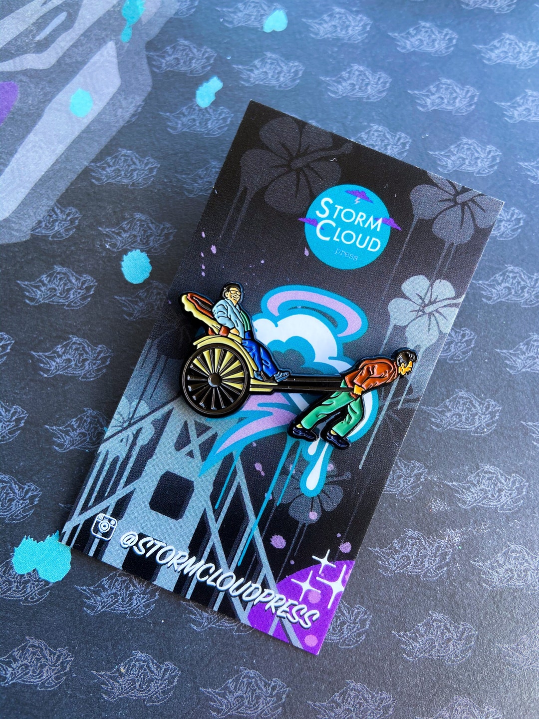 Seinfeld Newman Kramer Rickshaw Enamel Pin - Etsy