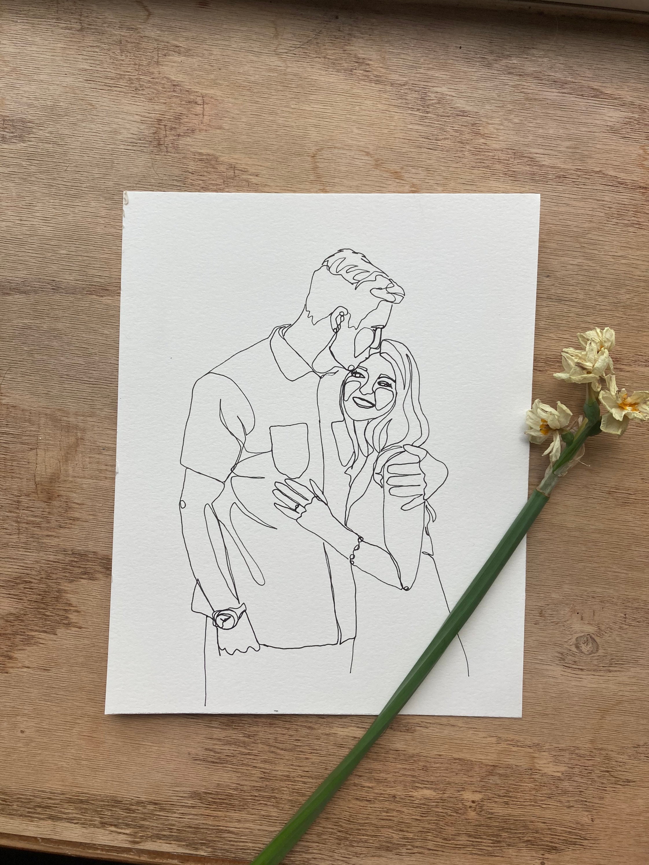 Custom 8x10 Line Drawings - Etsy