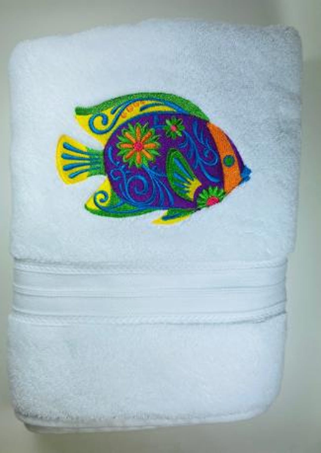 Caribbean Fish Bath Towel - Etsy