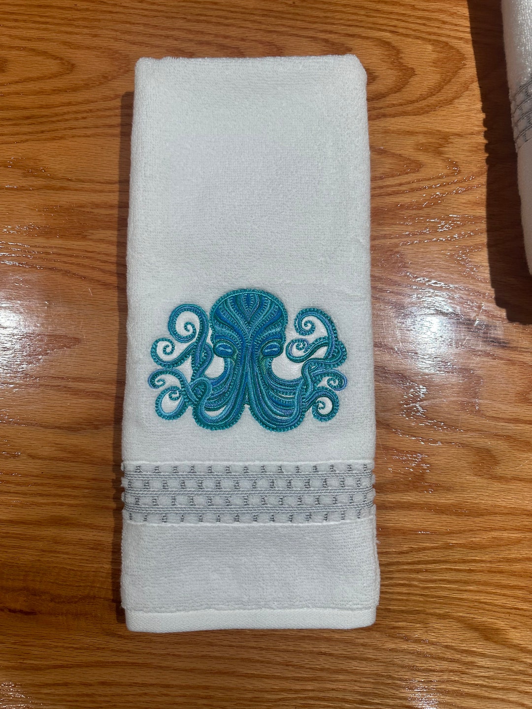 Octopus Pearl Hand Towel - Etsy