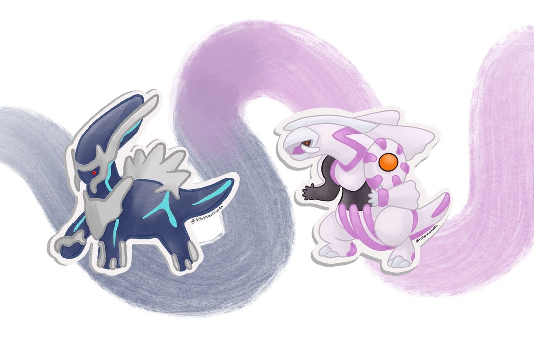 Chunky Pokémon Dialga and Palkia Stickers - Etsy