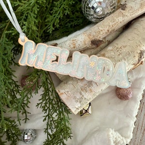 Stocking Name Tags | Personalized Name Ornament | Christmas Tree ...