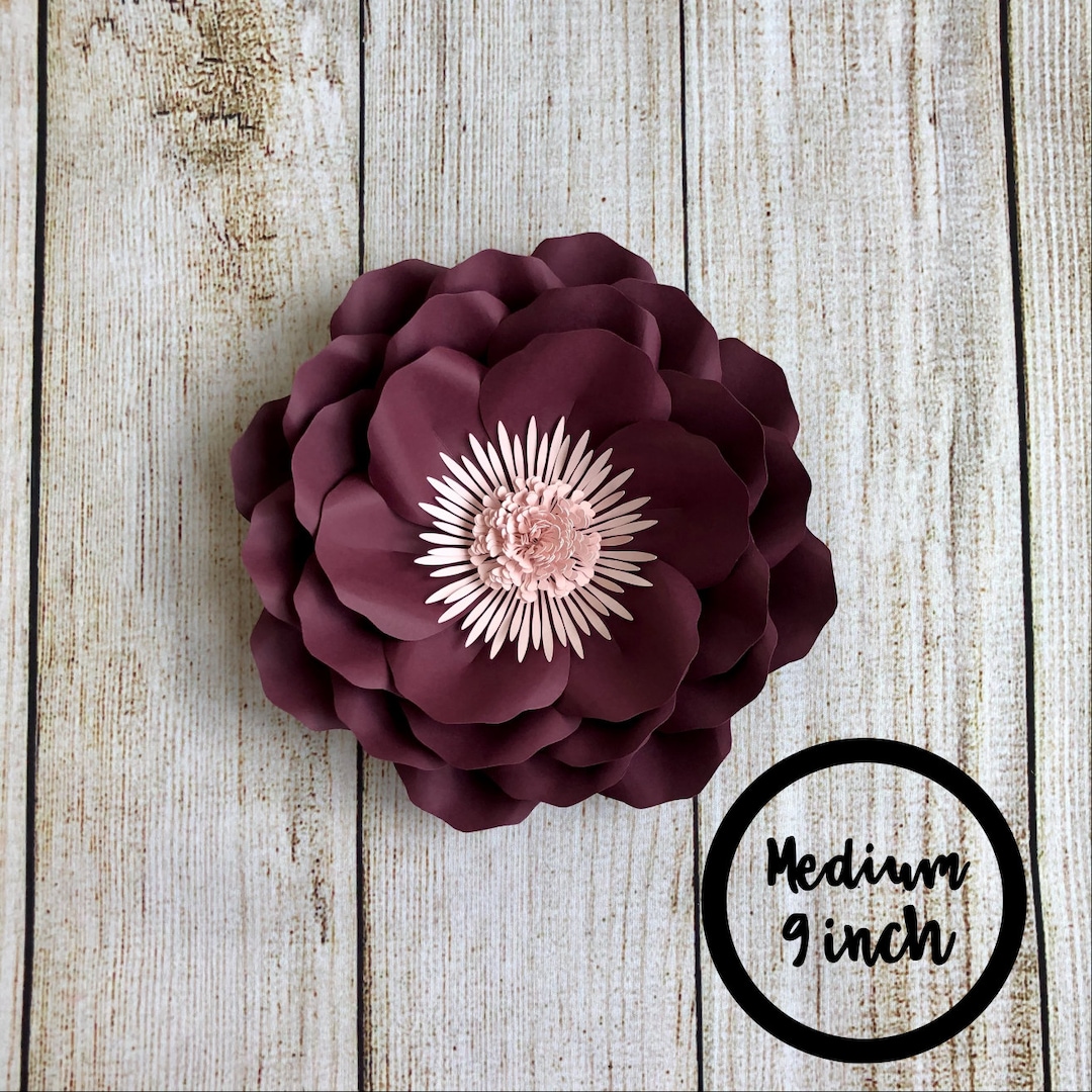 SVG Medium Marbella Flower Template Paper Flower SVG Digital - Etsy