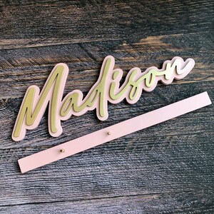 Custom Tabletop or Wall Name Sign - Sweet 16 Wood Name - Sweet Sixteen Candelabra Candle ...