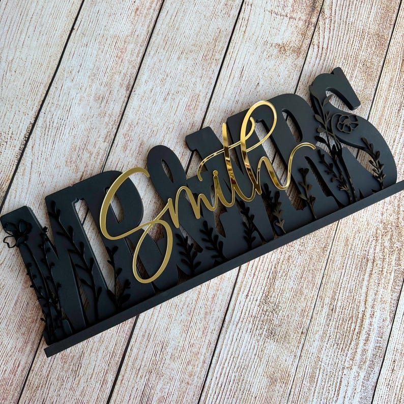 Custom Mr Mrs Last Name Wedding Sign - Sweetheart Head Table Decor ...