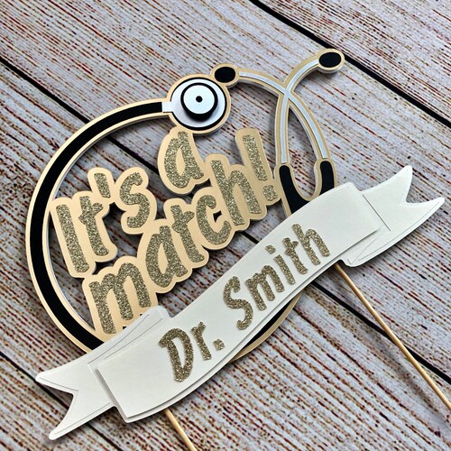 Match Day Cake Topper-doctor Graduation Gift-custom Dr. Cake - Etsy