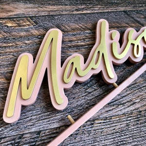 Custom Tabletop or Wall Name Sign - Sweet 16 Wood Name - Sweet Sixteen Candelabra Candle ...
