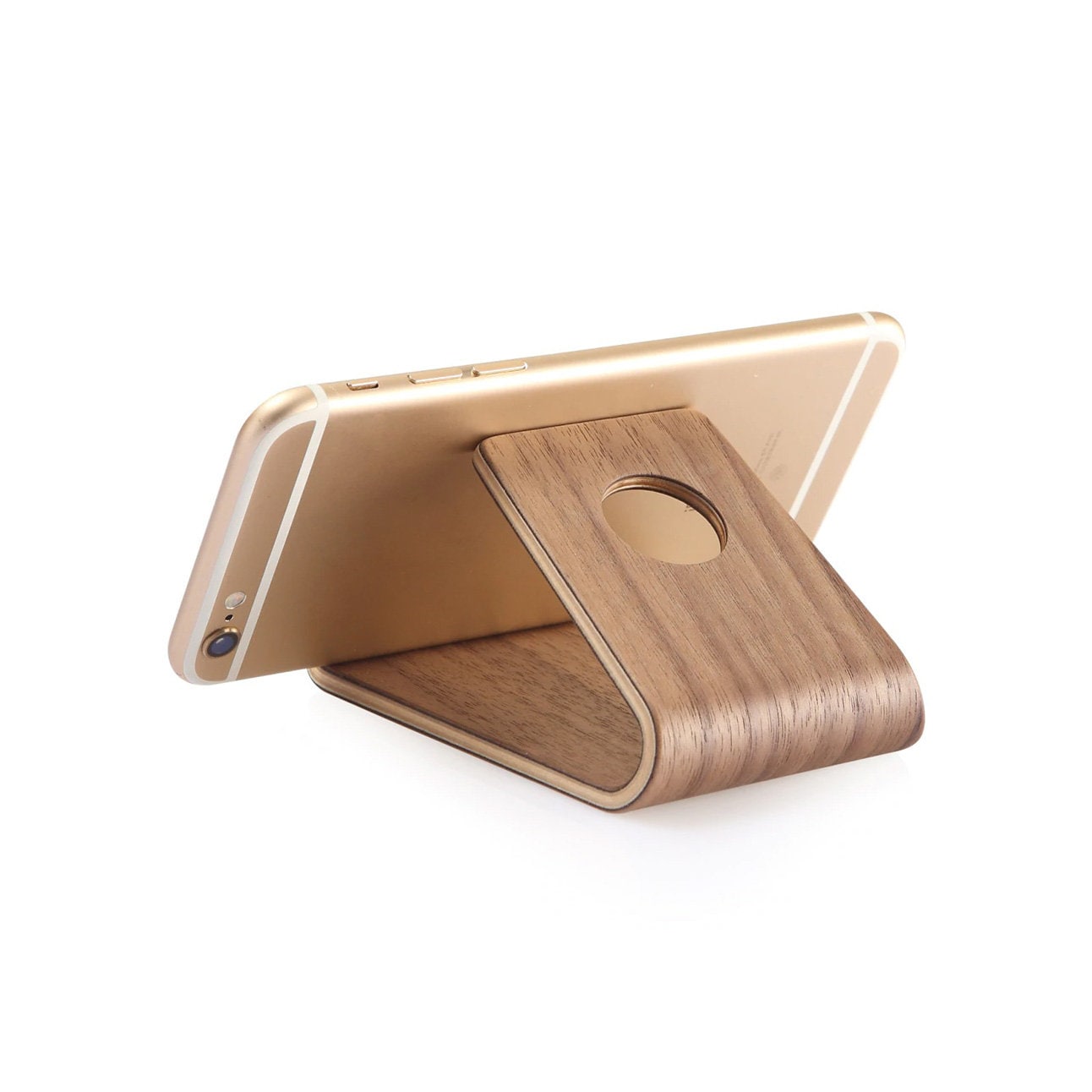 WOODEN Cell Phone Holder Smartphone Natural Bamboo Wood Mobile - Etsy ...