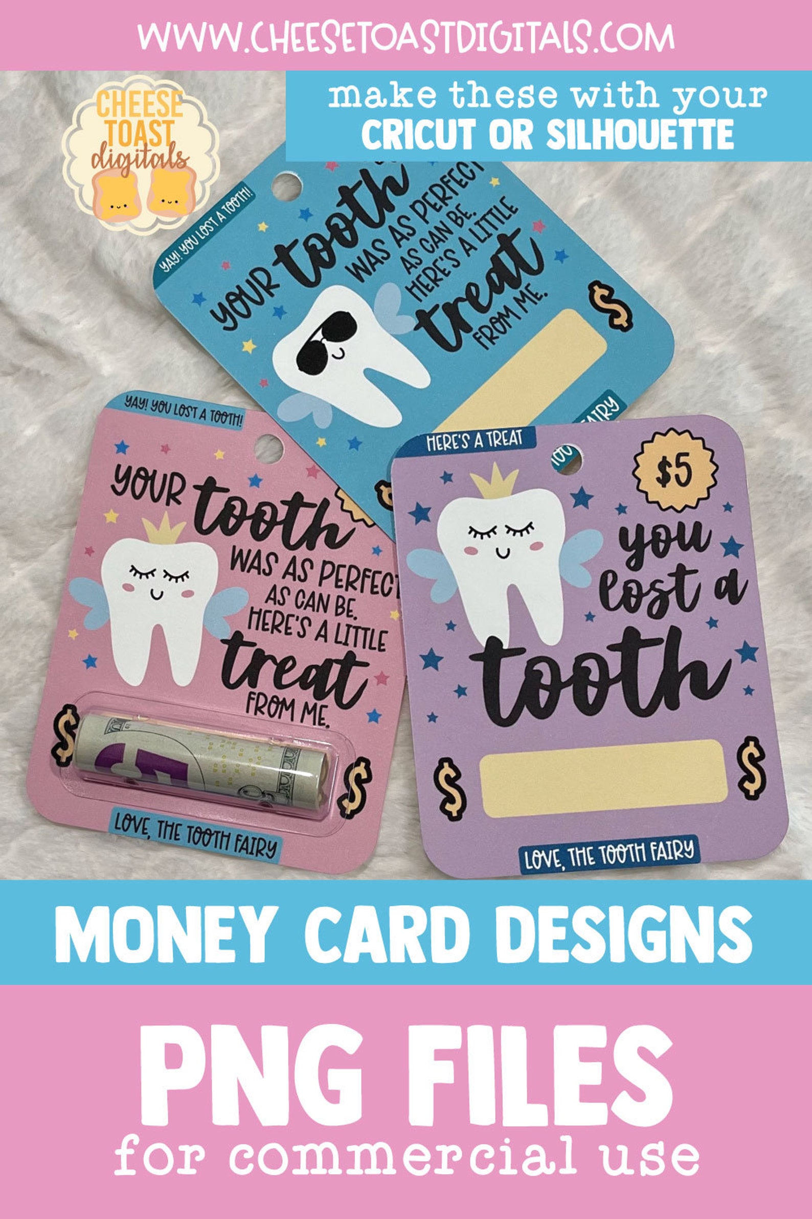 Printable Tooth Fairy Money Card Money Card Tooth Fairy - Etsy