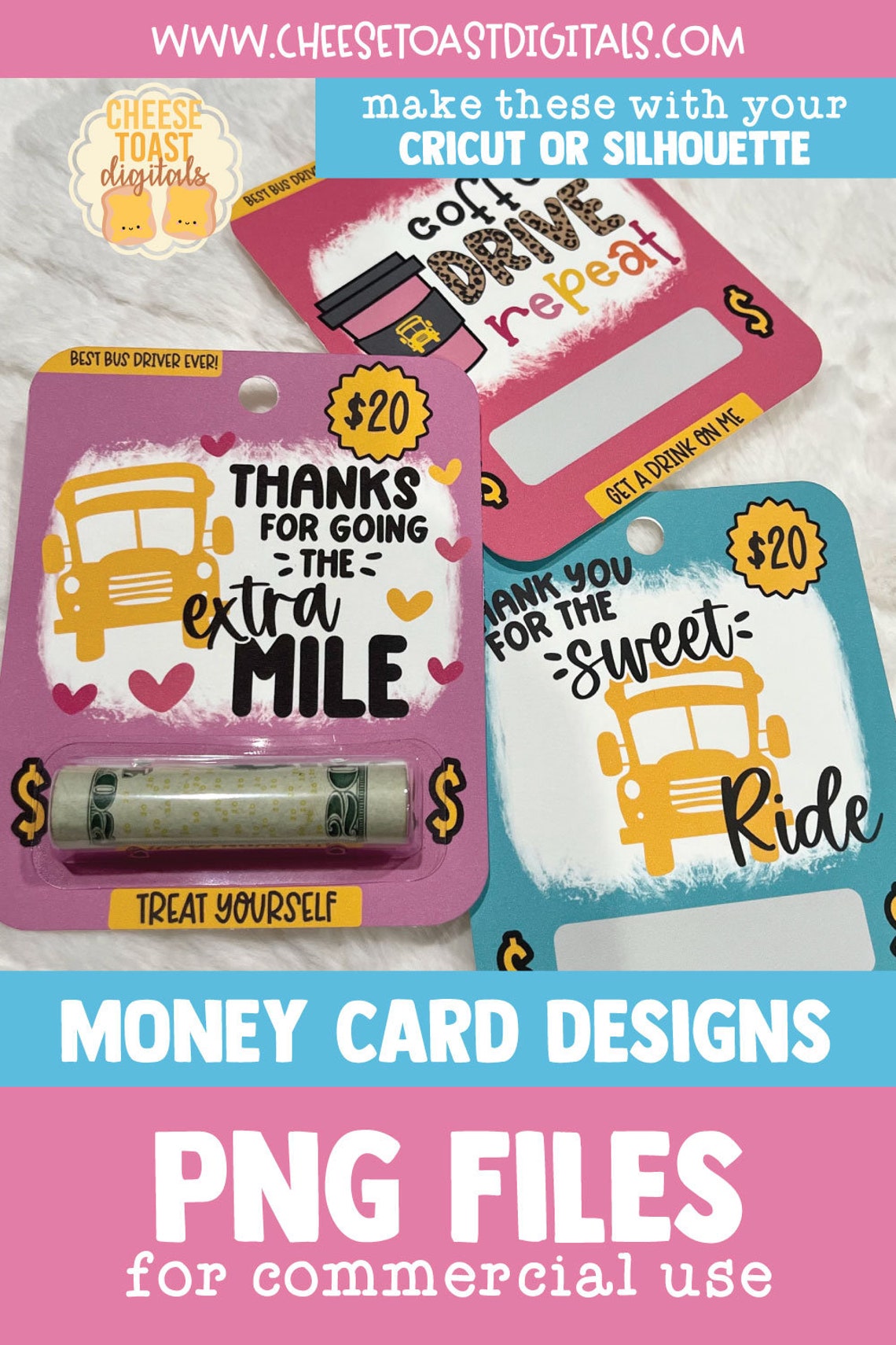Printable Bus Driver Card Money Card Teacher Appreciation - Etsy