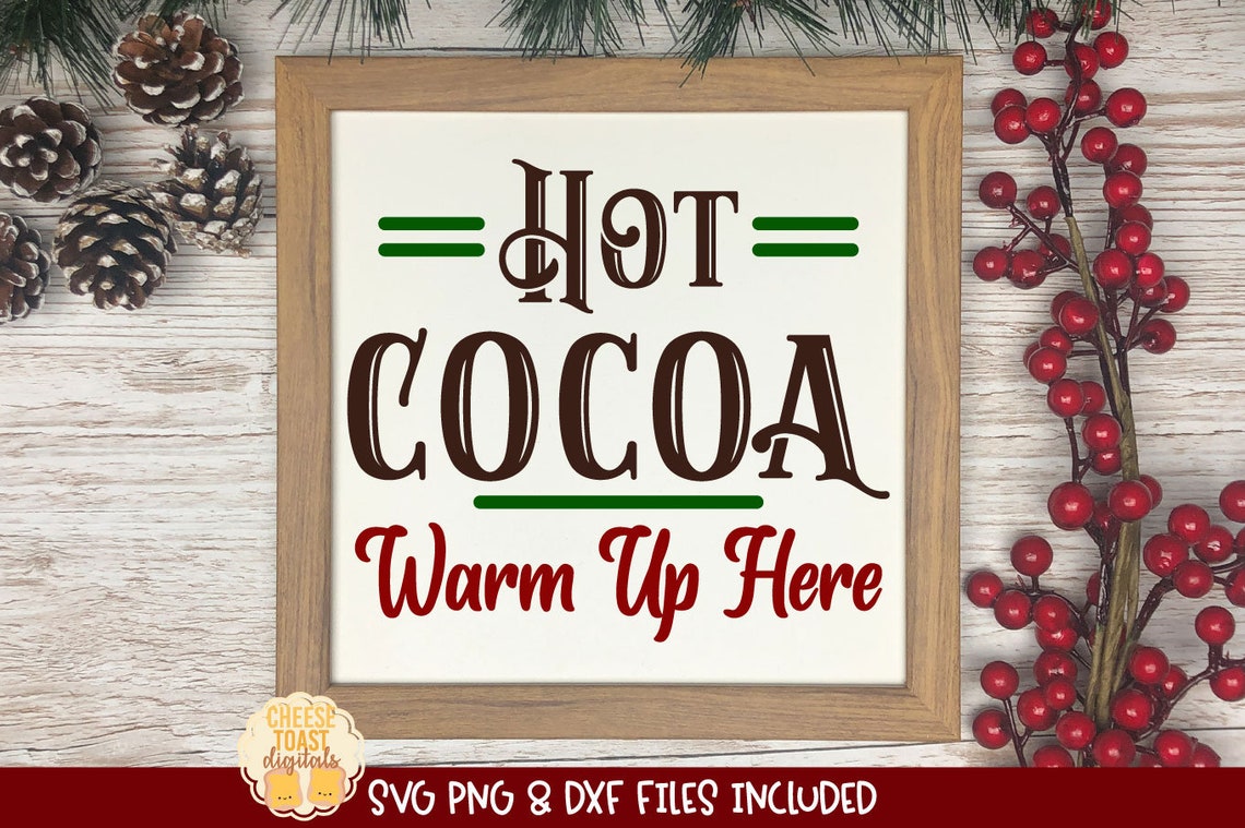 Hot Chocolate Sign SVG Bundle Hot Cocoa Bar Farmhouse Design - Etsy