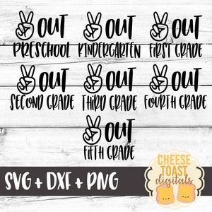 End of School SVG Bundle, Last Day of School Svg, Peace Out Svg ...