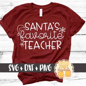 Teacher Christmas SVG Bundle, Santa Teacher Shirt, Educator of Elves ...