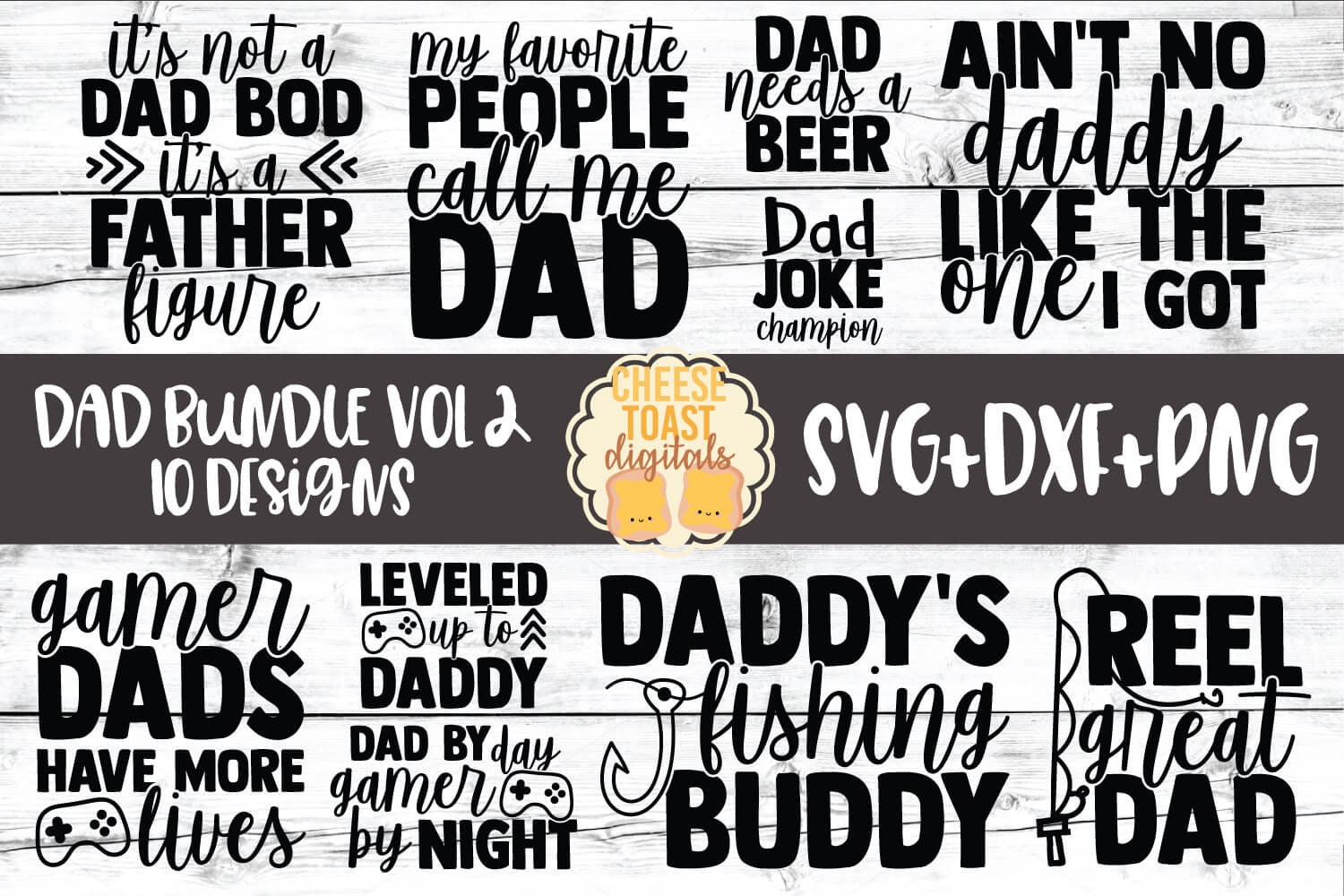Dad SVG Bundle Vol 2 Reel Great Dad Gamer Dad Beer Kid | Etsy