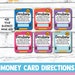 Printable Money Card Directions, Money Card Instructions, Money Card ...