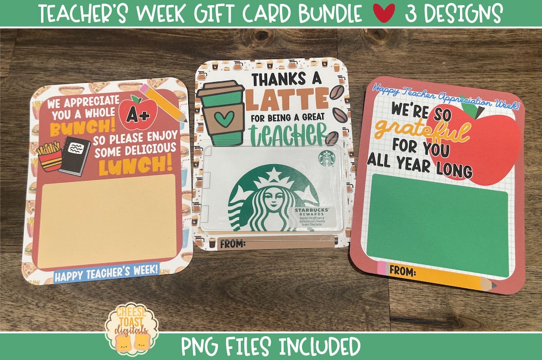 Printable Teacher Card, Money Card, Teacher Appreciation Gift, Gift ...
